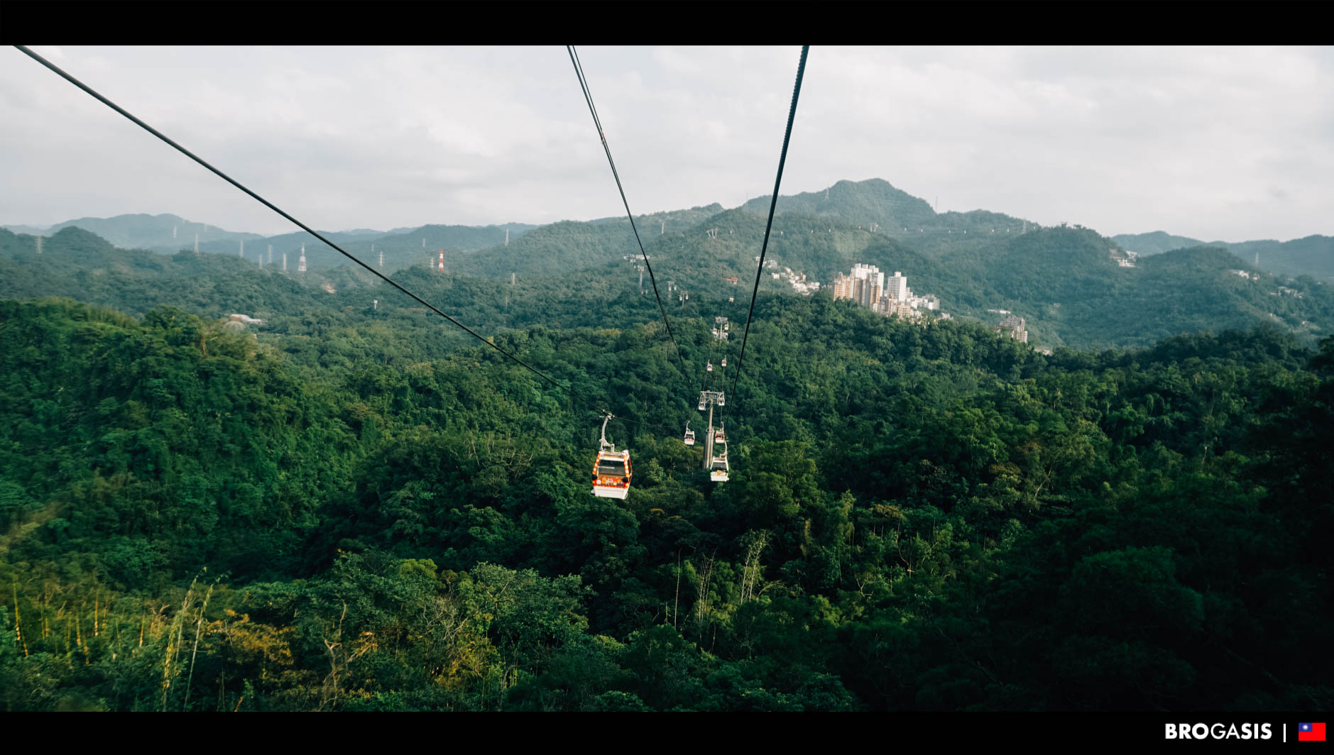 กระเช้าเหมาคง Maokong Gondola ไทเป ไต้หวัน - BROGASIS